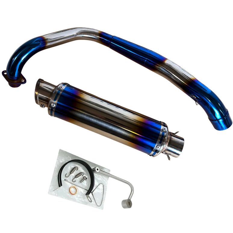 Uitlaat onderliggend Onishi type ( blue ) - De Bondt